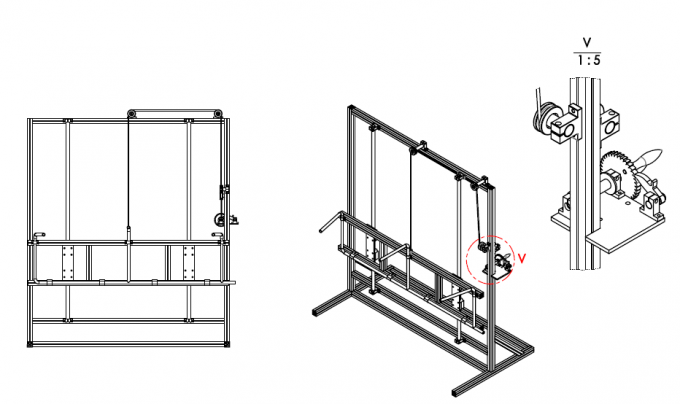 Wet Environment UL Rain Test Machine , Water Spray System UL 1598 Standard