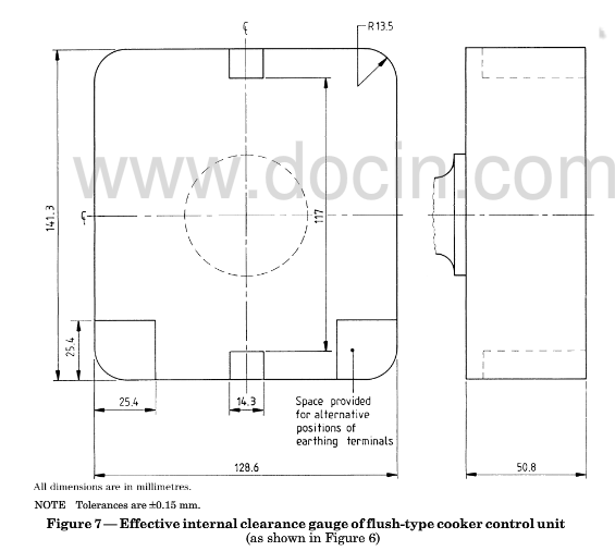 BS4177- Effective Internal Clearance Gauge Of Flush Type Cooker Control ...