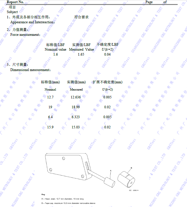 IEC62854 UL1439 Sharp Edge Tester For Scratch Abrasion With 21 Tape Cap ...