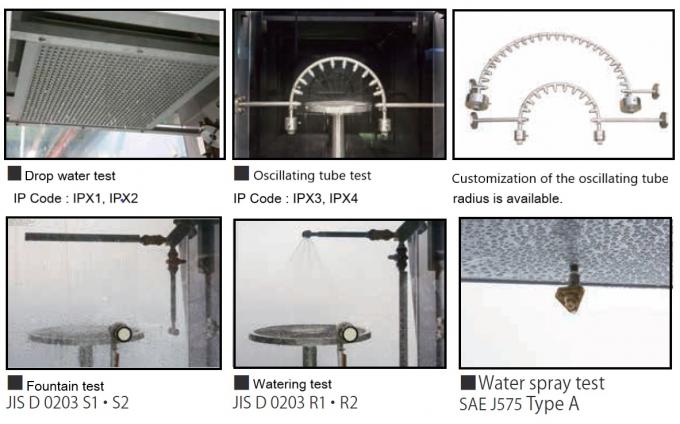 JIS D 5020- JIS C 0920 Rain Test Equipment , Rain Test Chambers