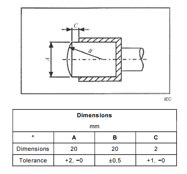 IEC 60884-1:2022 Clause 8.8 Figure 5 Apparatus For Durability Of ...