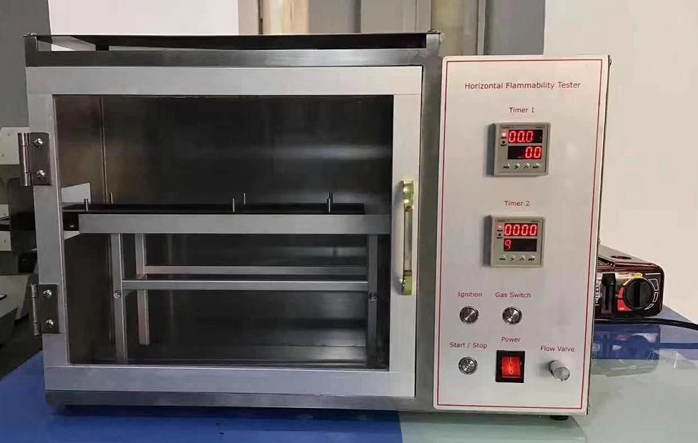 FMVSS 302 / UN ECE R118 (Rev. 2) Annex 6 Horizontal Burning Tester